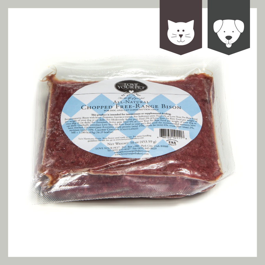 Raw Bison - Love Your Pet - Moe's Meats