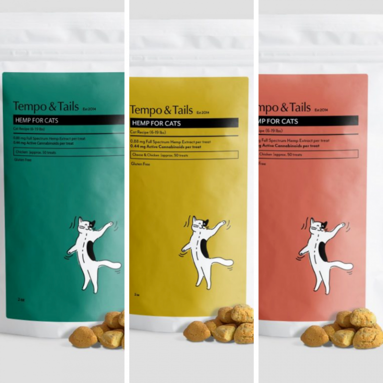 Tempo and Tails, Hemp CBD Cat Treats, .88 mg Full Spectrum Hemp Extract ...