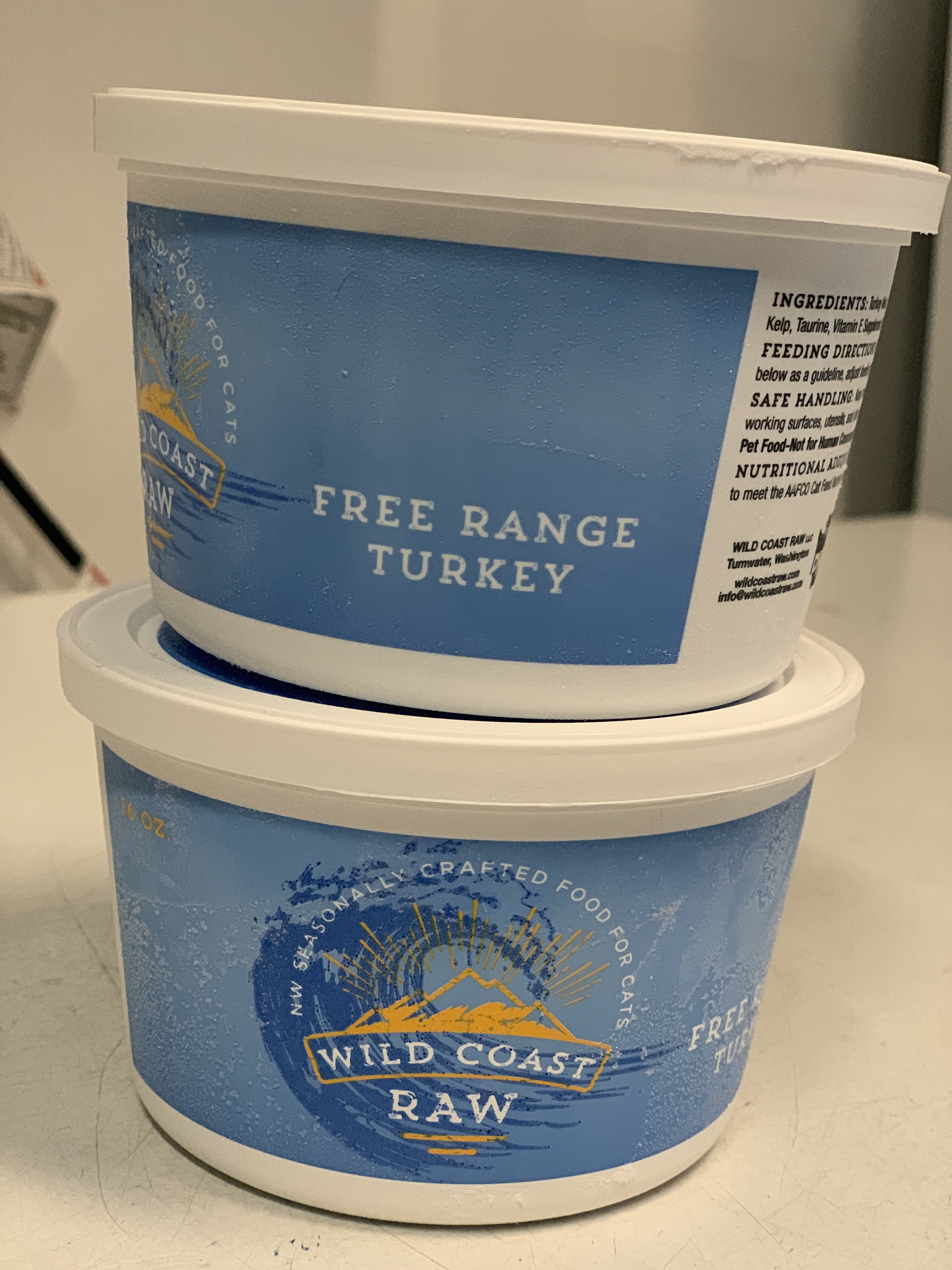 Wild Coast Raw, Raw Meat Turkey, Cats, 16 & 24 Ounce - Moe's Meats